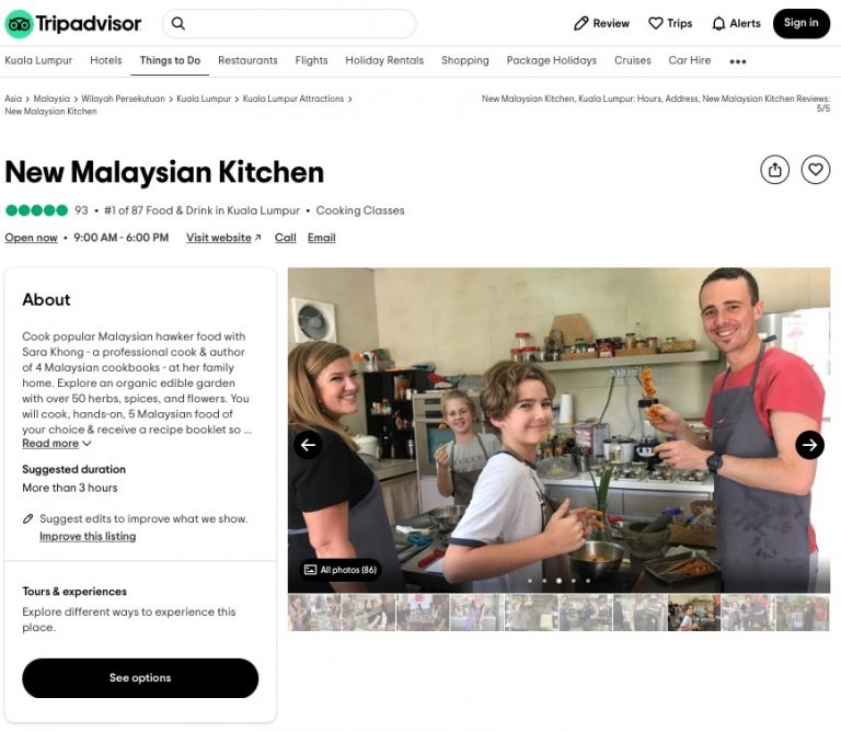 Authentic Kuala Lumpur Cooking Class - New Malaysian Kitchen