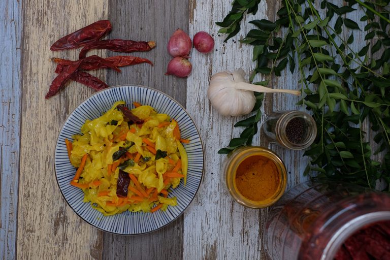 Stir-Fry Cabbage With Turmeric & Mustard Seeds - New Malaysian Kitchen